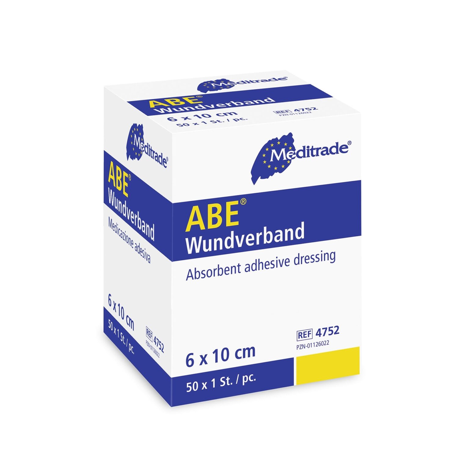 ABE Wundschnellverband, steril, 5 cm x 7 cm, weiß, 100 Stück - DocLab ...